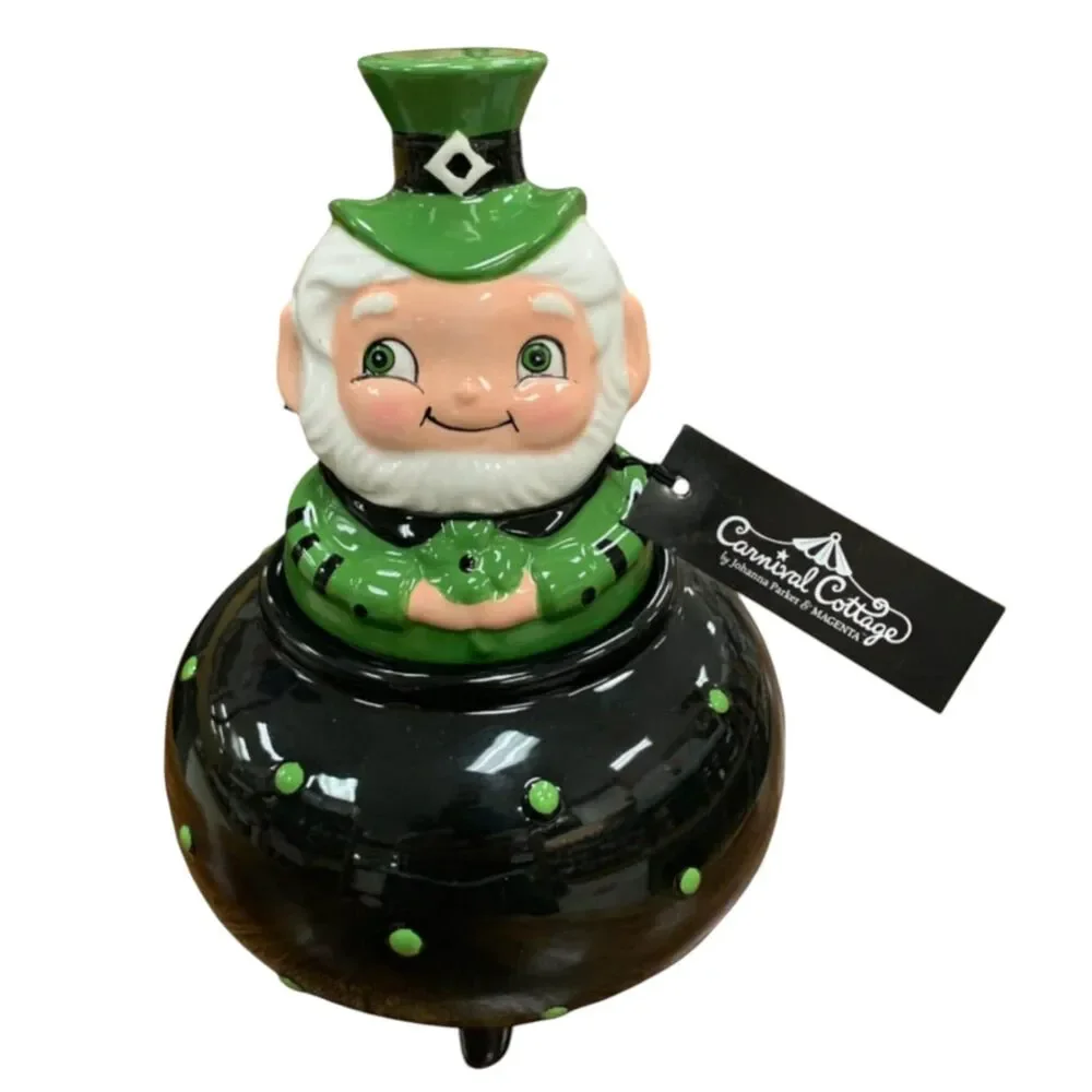 Holiday | Johanna Parker St Pattys Day Leprechaun Canister Green ...